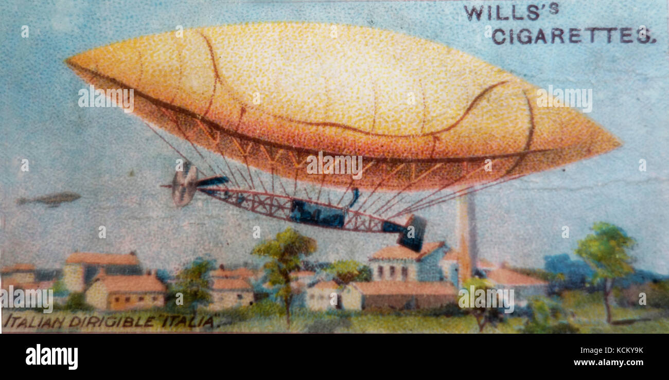 A vintage illustration of a antique flying machine Stock Photo - Alamy