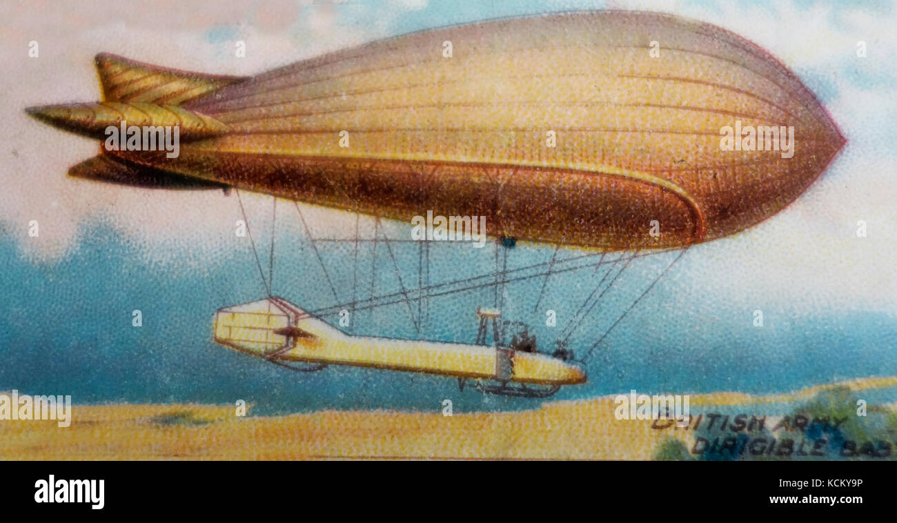 A vintage illustration of a antique flying machine Stock Photo - Alamy