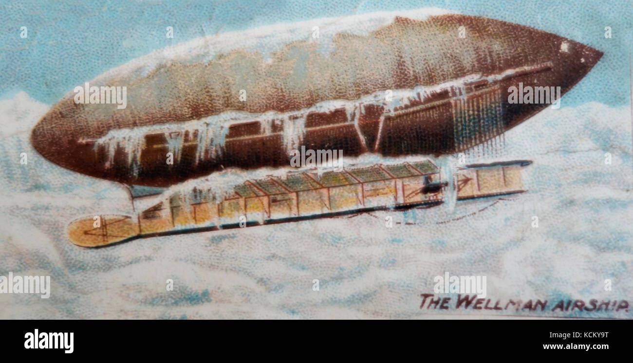 A vintage illustration of a antique flying machine Stock Photo - Alamy