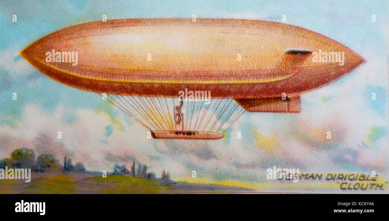 A vintage illustration of a antique flying machine Stock Photo - Alamy