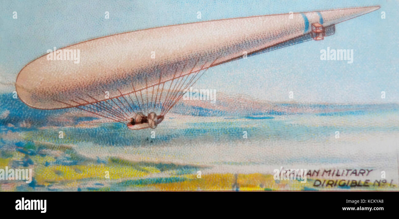 A vintage illustration of a antique flying machine Stock Photo - Alamy