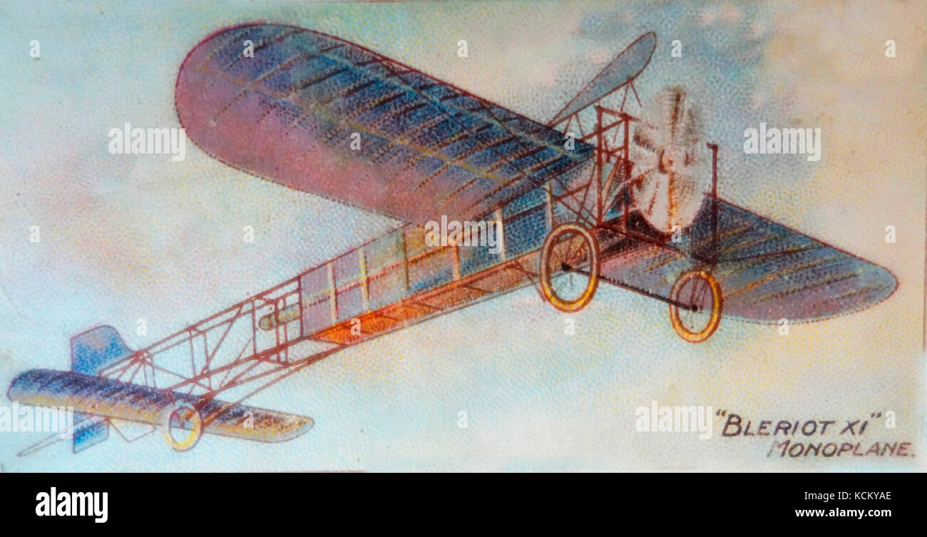 A vintage illustration of a antique flying machine Stock Photo - Alamy