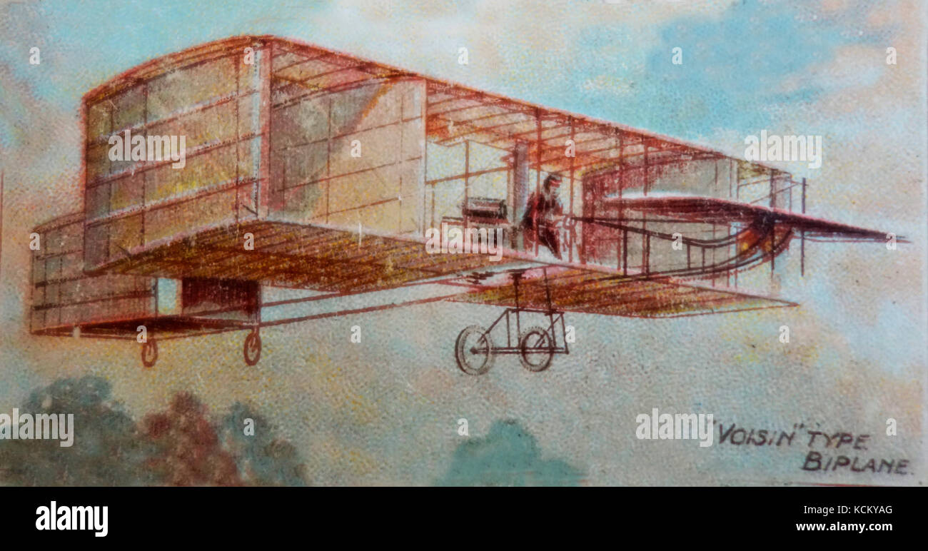 A vintage illustration of a antique flying machine Stock Photo - Alamy