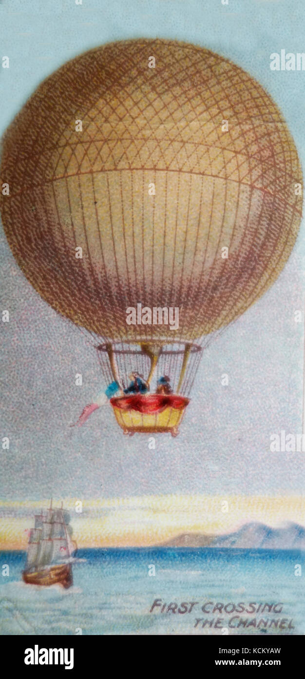 A vintage illustration of a antique flying machine Stock Photo - Alamy