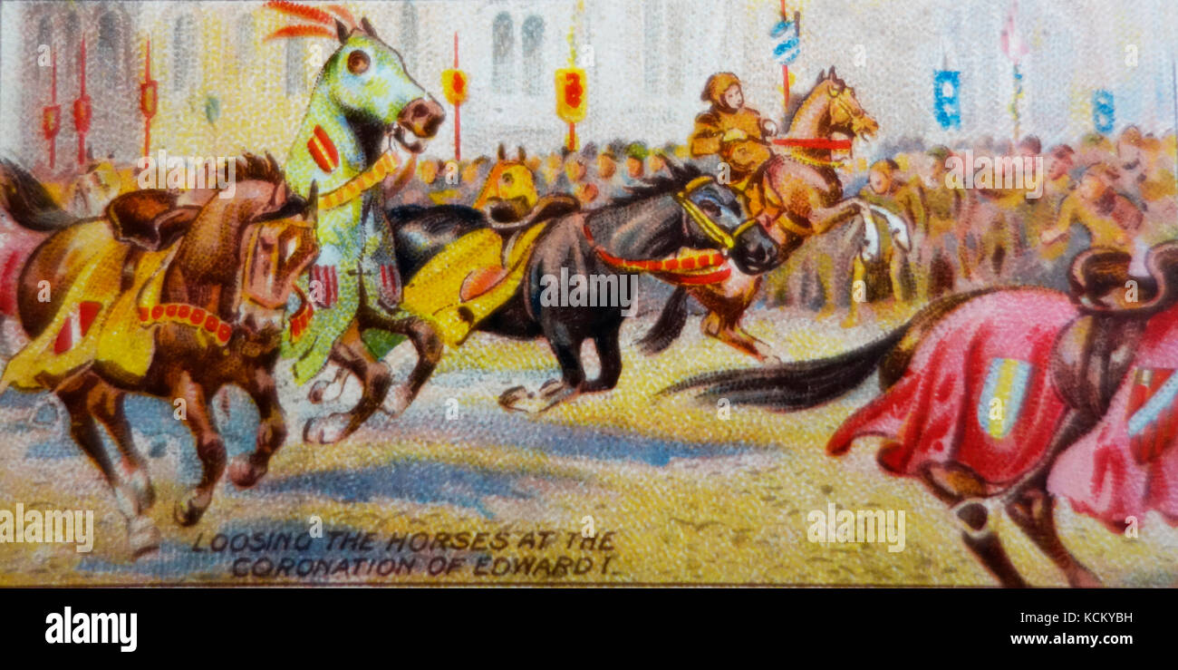 Medieval jousting illustration Stock Photo - Alamy
