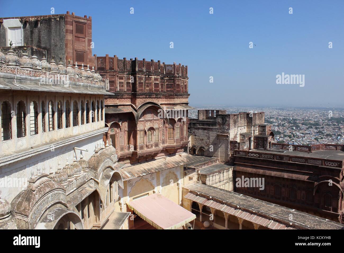 Mehrangarh Fort exterior details India Stock Photo - Alamy
