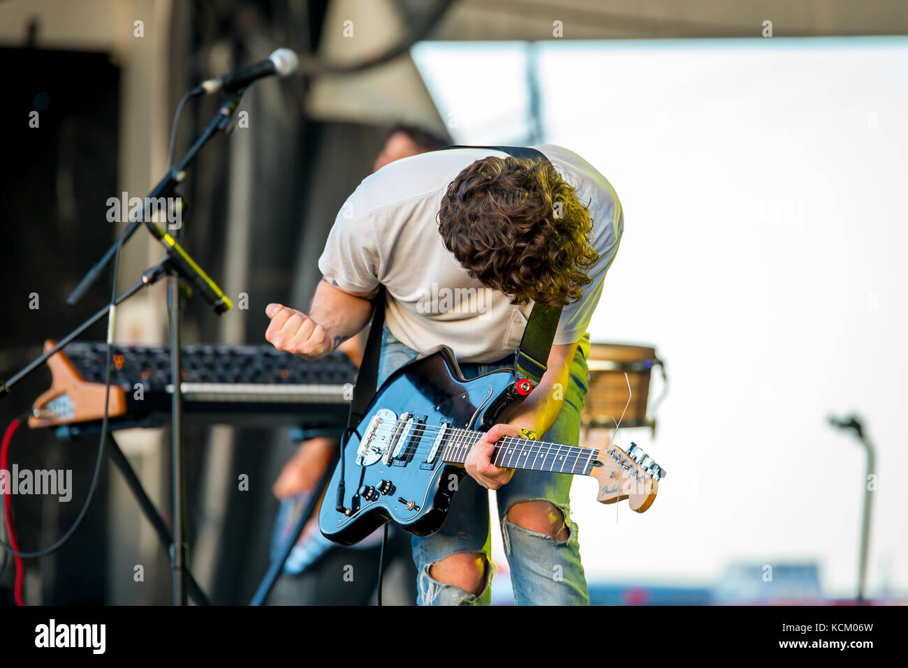 BENICASSIM, SPAIN - JUL 15: The Soft Moon (American post-punk band ...