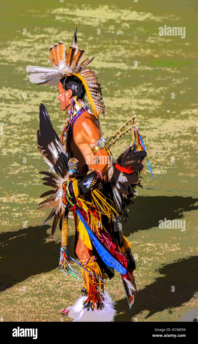 Warrior Native American Indian Stock Photo - Alamy