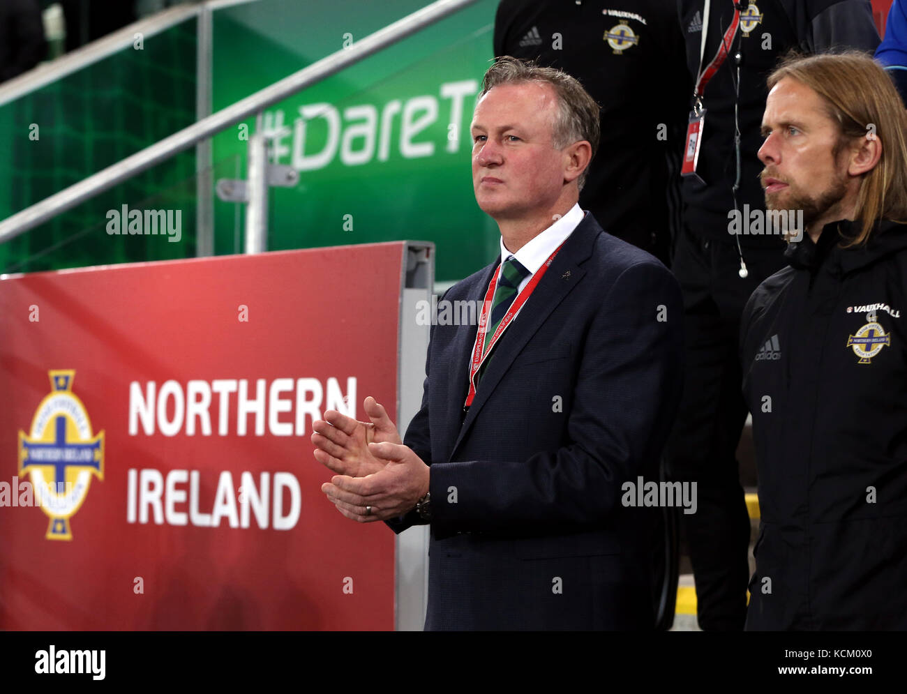 Northern Ireland manager Michael O'Neill during the 2018 FIFA World Cup ...