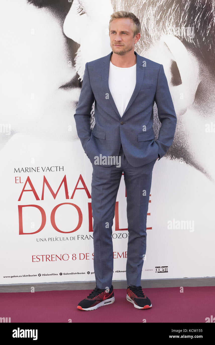 French film director Francois Ozon and French actor Jeremie Renier pose ...
