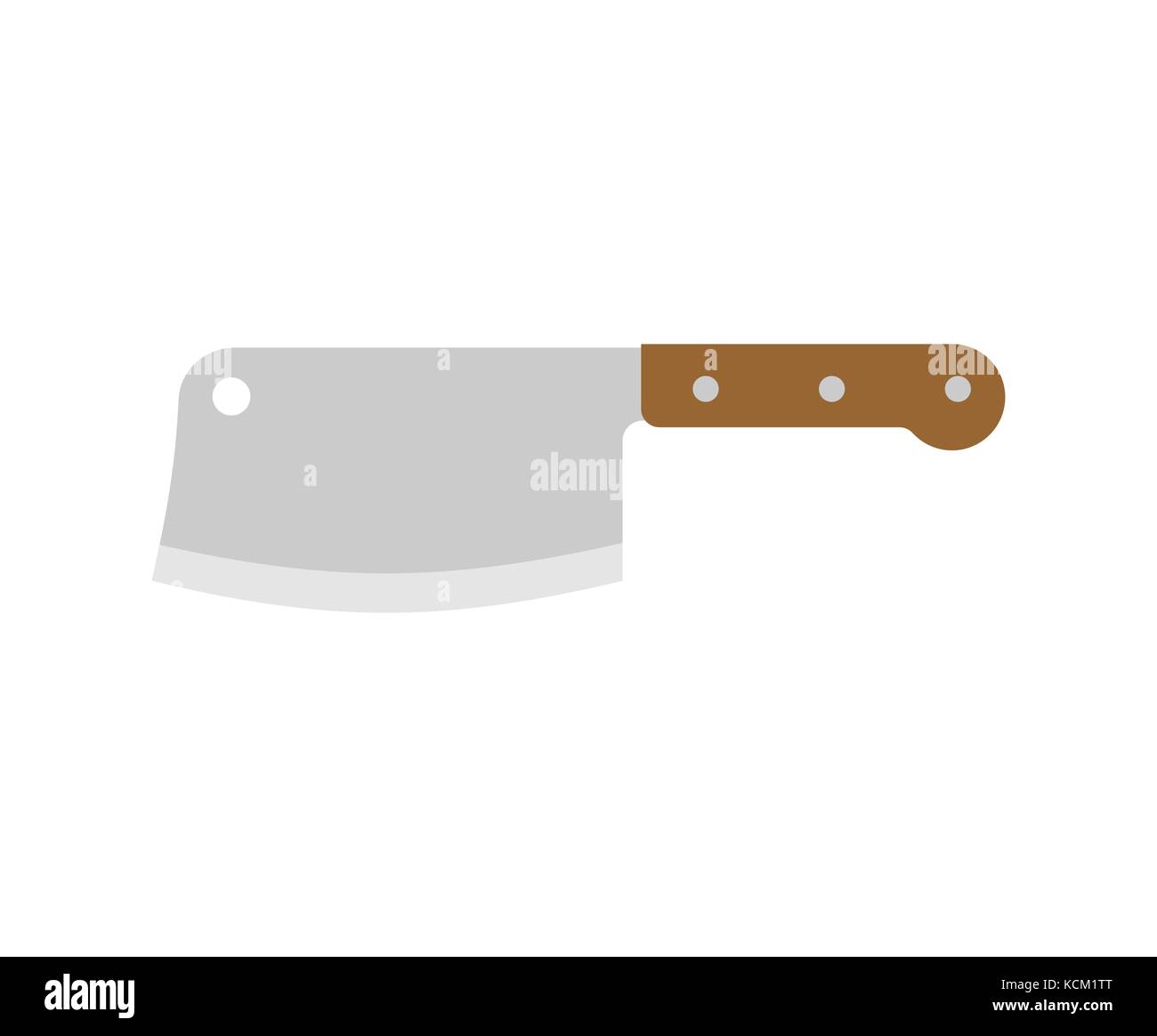 Butcher knife. Big knife for meat. Vector illustration Stock Vector ...
