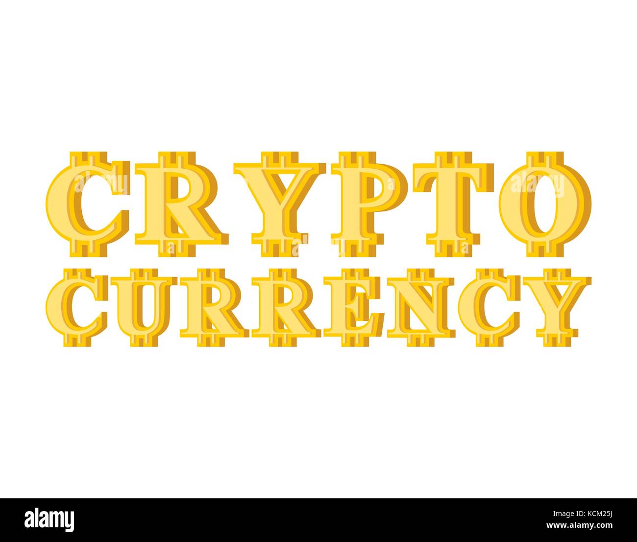 Cryptocurrency lettering sign. Bitcoin font letter. Web money alphabet ...