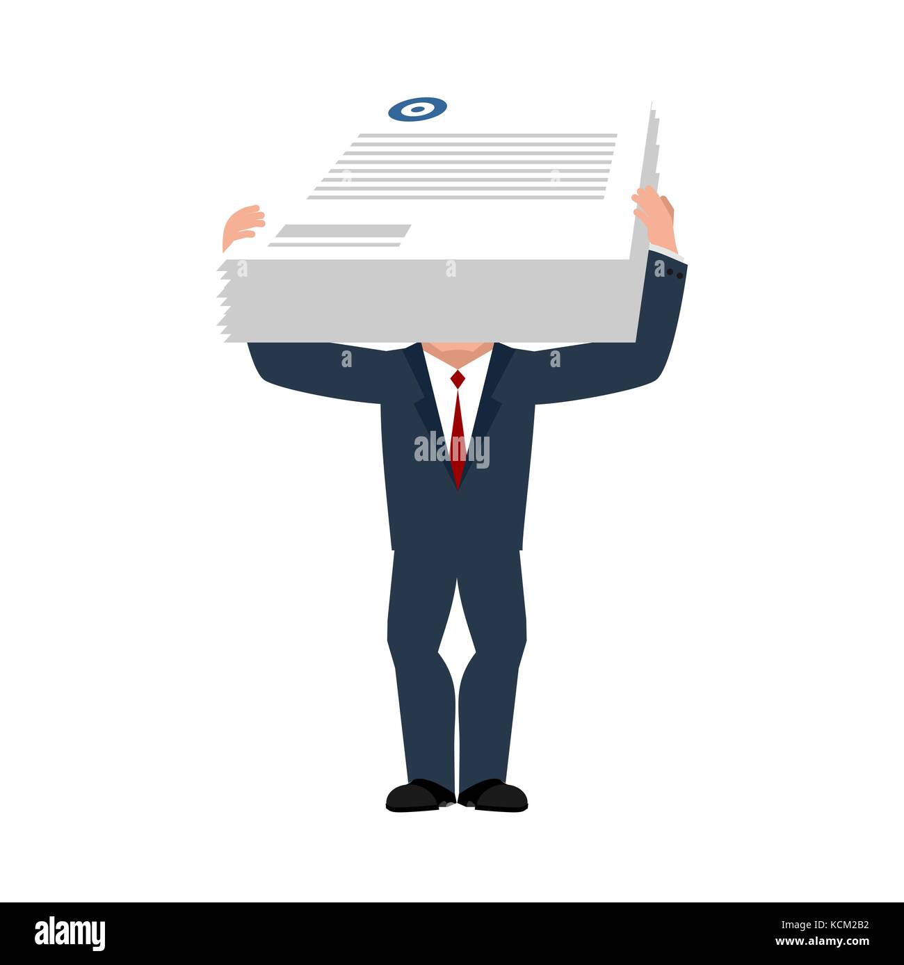 Business consultant and documents. Assistant boss. Vector illustration ...