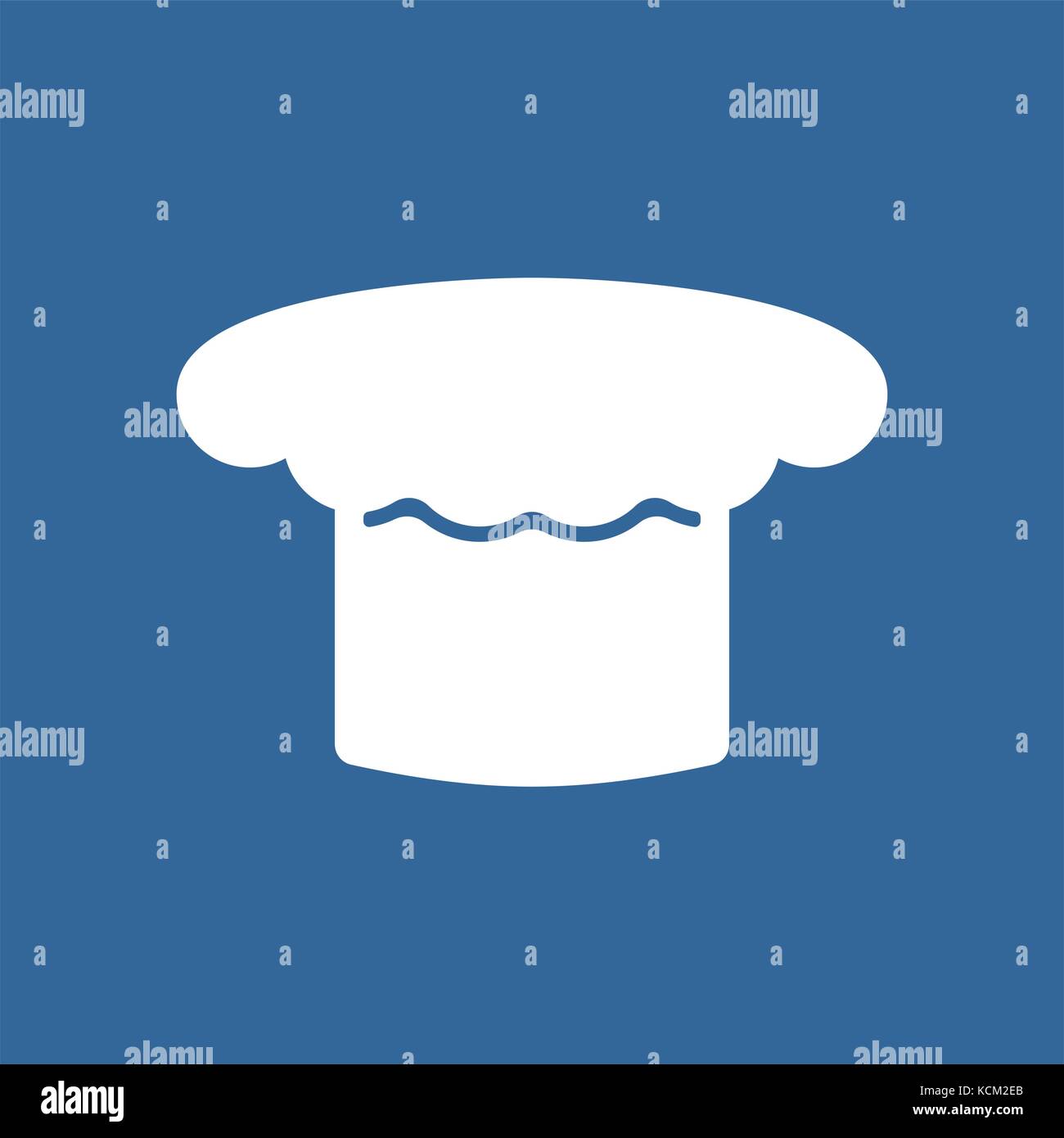 Chef hat icon. Cook cap white. Vector illustration Stock Vector Image ...