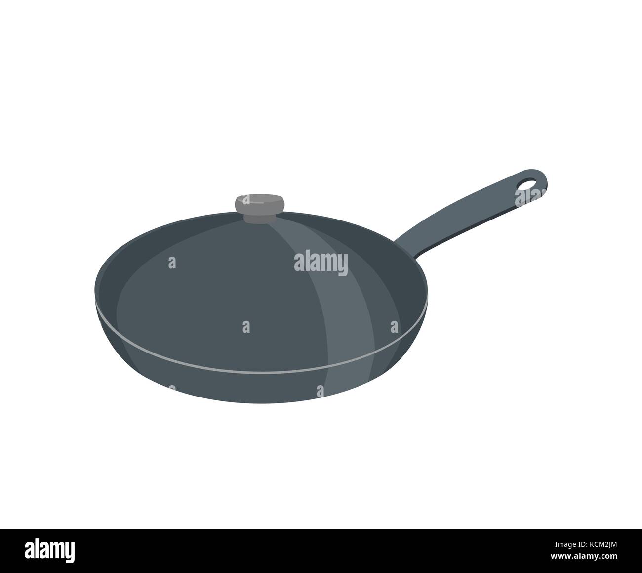 Frying pan with lid Stock Vector Images - Alamy
