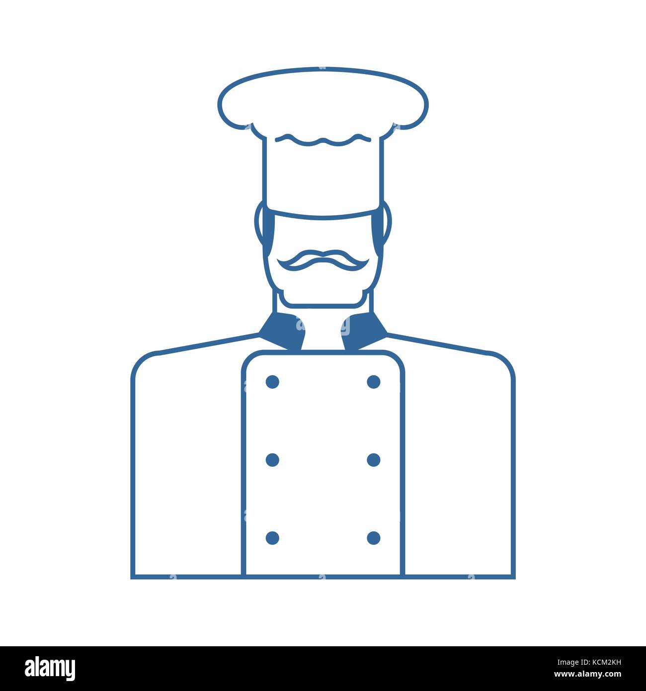 chef icon. cuisinier sign. chief-cooker symbol. Vector illustration ...