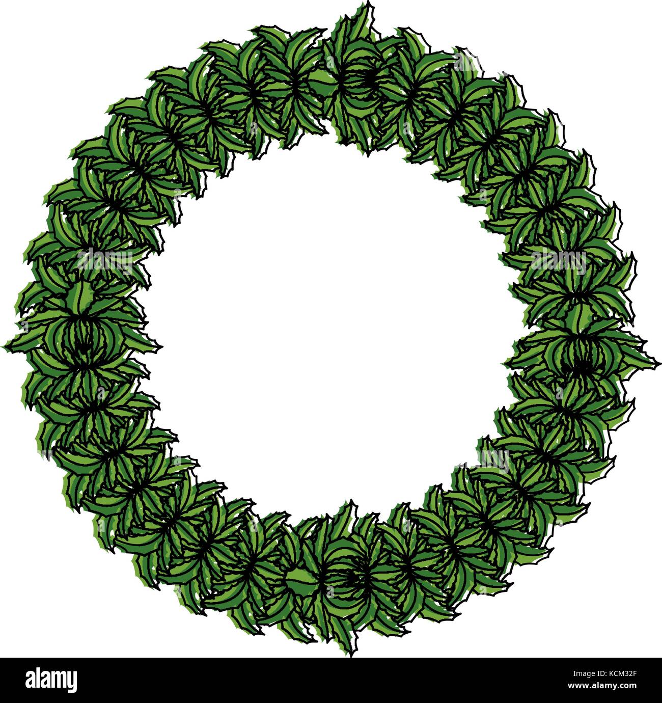 Holly crown Stock Vector Images - Alamy