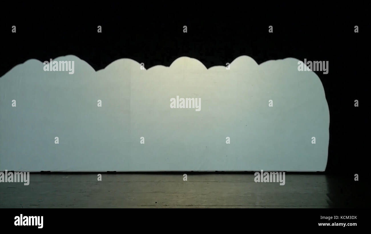 Dance of shadows. Dancers dancing on the stage. Dancers silhouettes ...