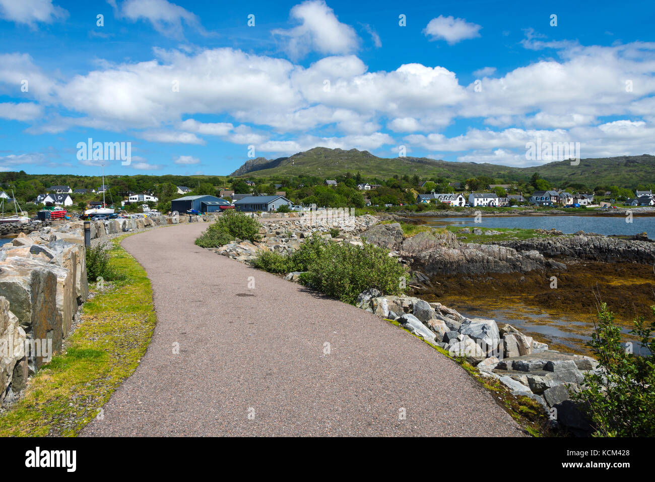 Arisaig from the harbour breakwater, Scotland, UK Stock Photo - Alamy
