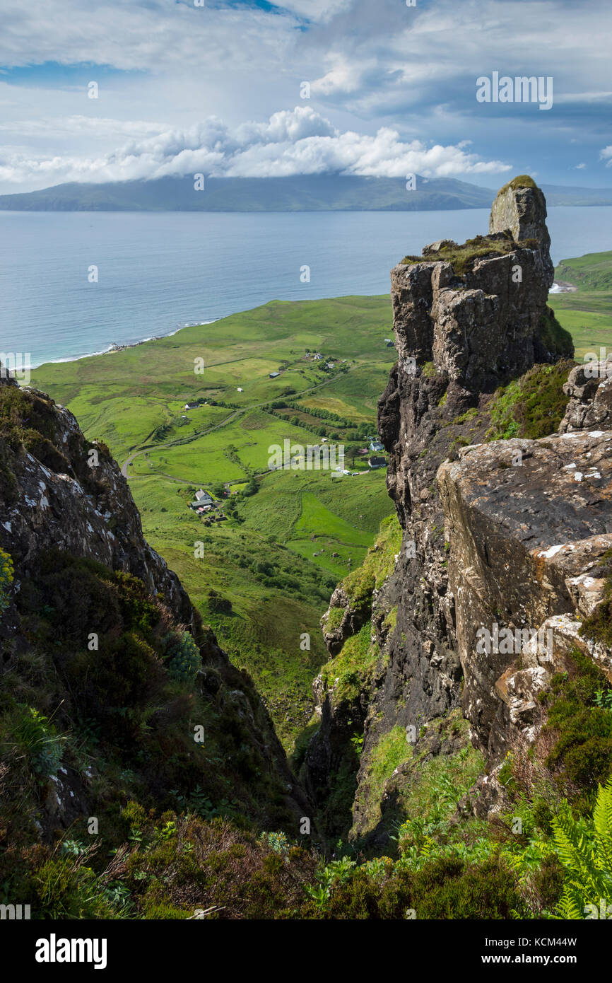 The Isle of Rum from the pinnacle of Bidean an Tighearna (God's Finger ...