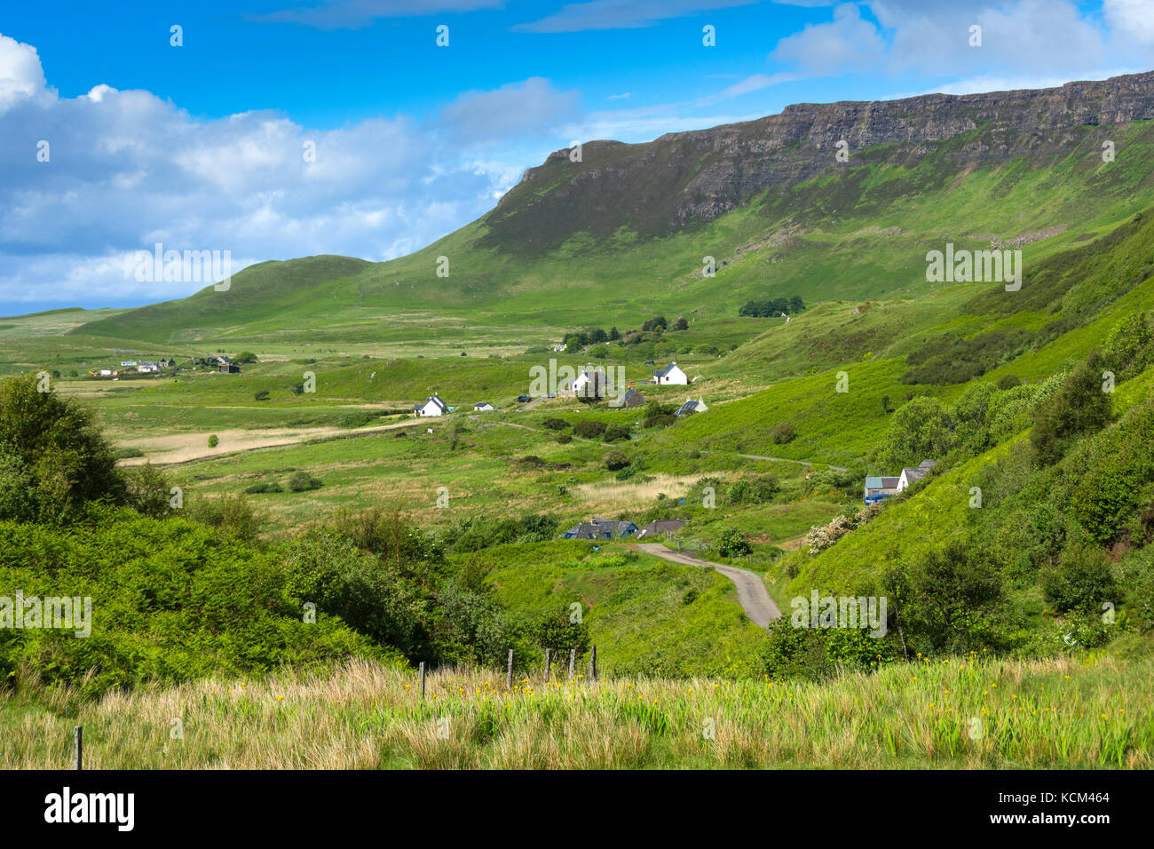 The cliifs on the western edge of the Beinn Bhuidhe plateau, over the ...