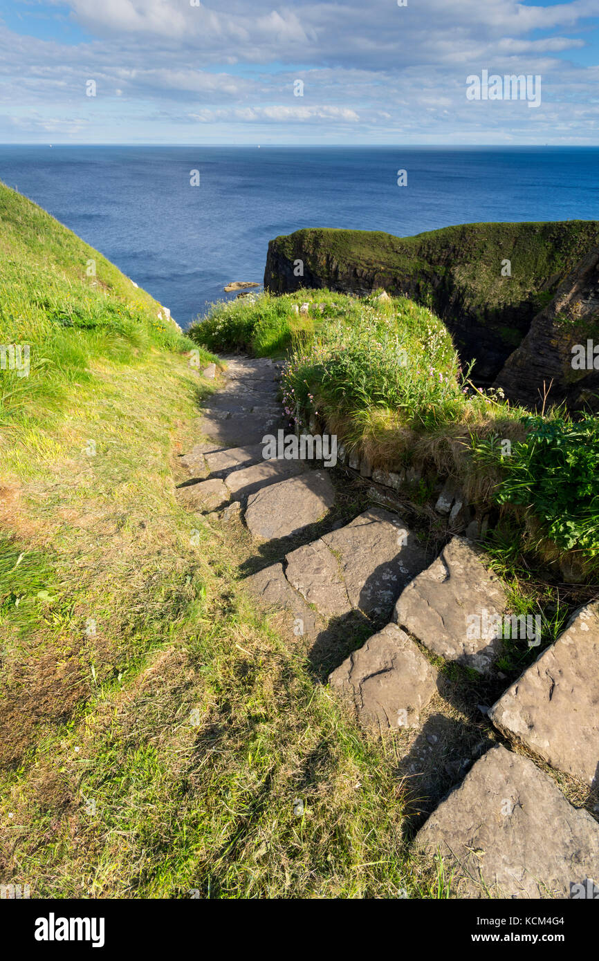 Whaligoe Steps at Whaligoe Haven, near Ulbster, Caithness, Scotland, UK ...