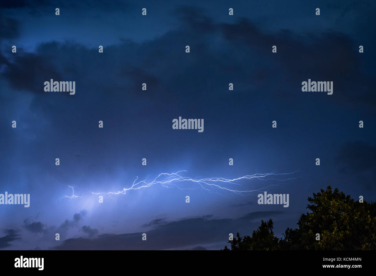 This was my very first lightning photo Stock Photo - Alamy