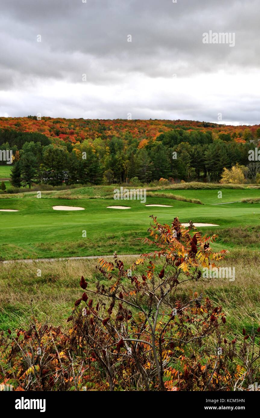 Spectacular fall nature landscape in Muskoka, Ontario, Canada Stock ...