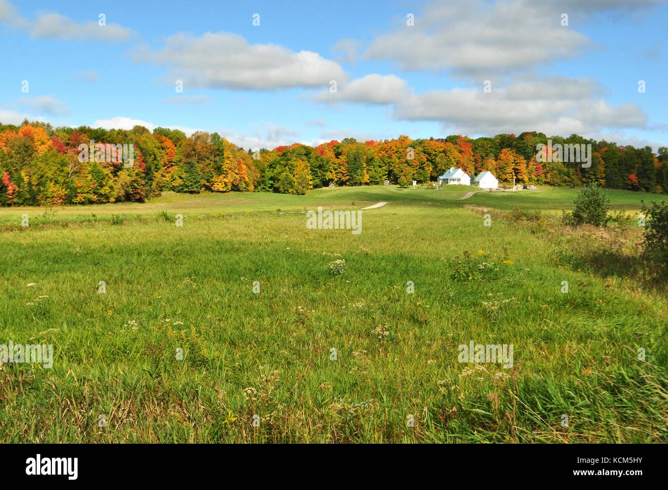 Spectacular fall nature landscape in Muskoka, Ontario, Canada Stock ...