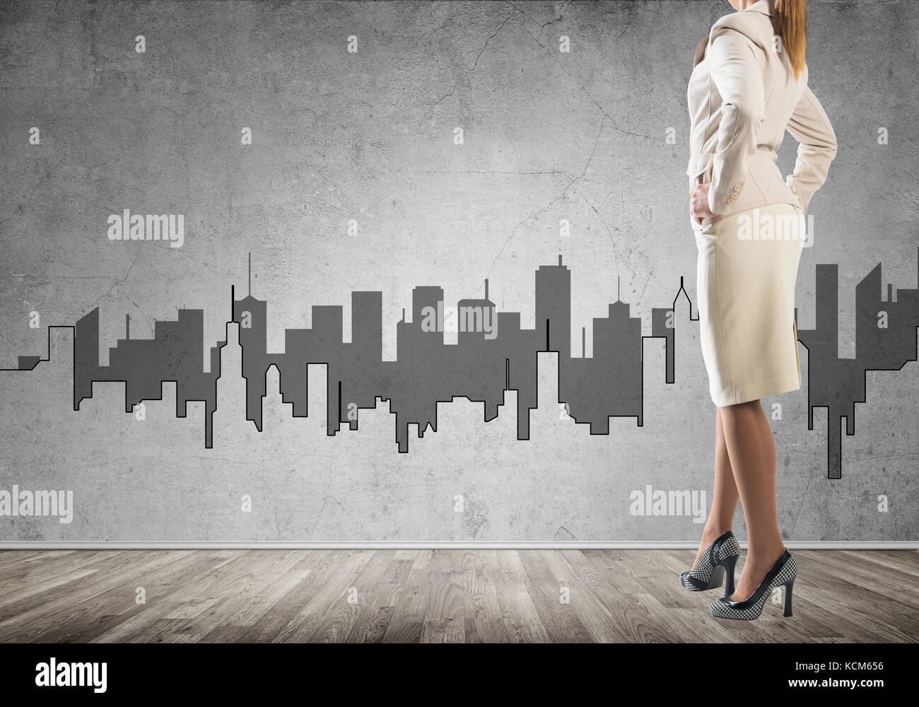 Architectural design on wall Stock Photo - Alamy