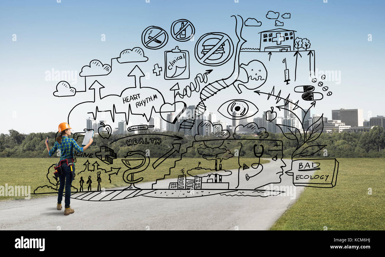 Industrial construction and maintenance Stock Photo - Alamy