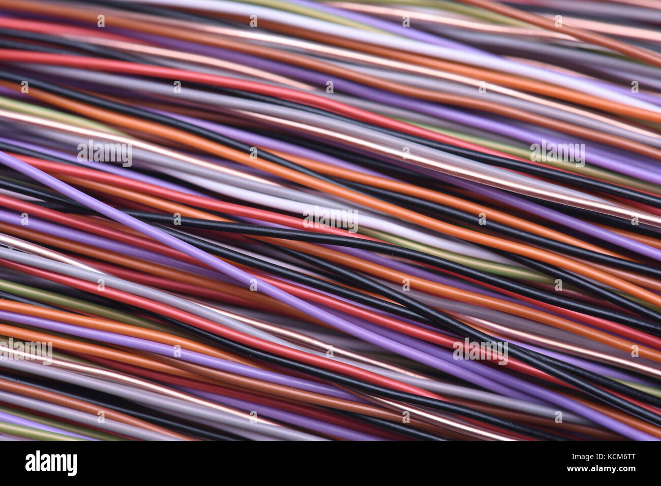 Electrical Colorful Cables and Wires Background Stock Photo - Alamy