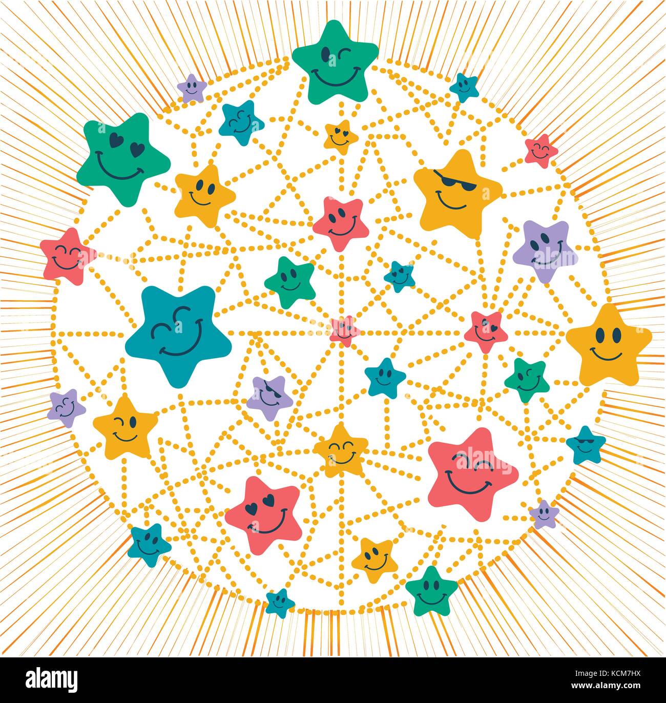 Smiles all round Stock Vector Images - Alamy