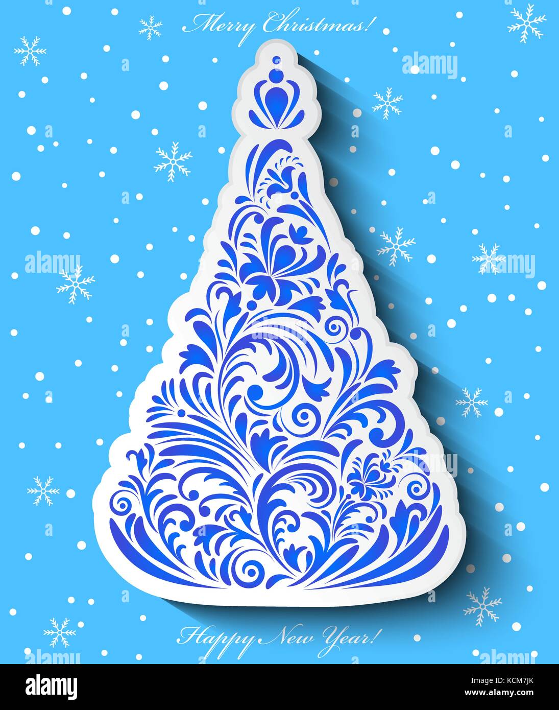 Christmas cone on white Stock Vector Images - Alamy