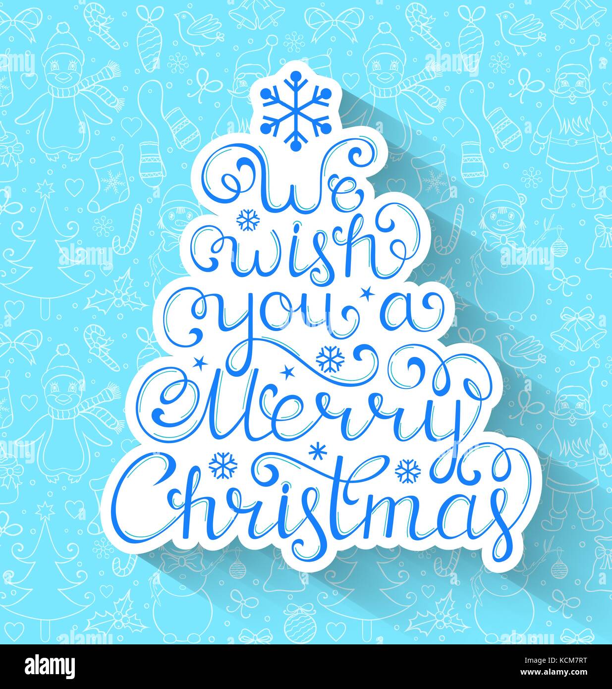 Christmas card snowflake pattern Stock Vector Images - Alamy