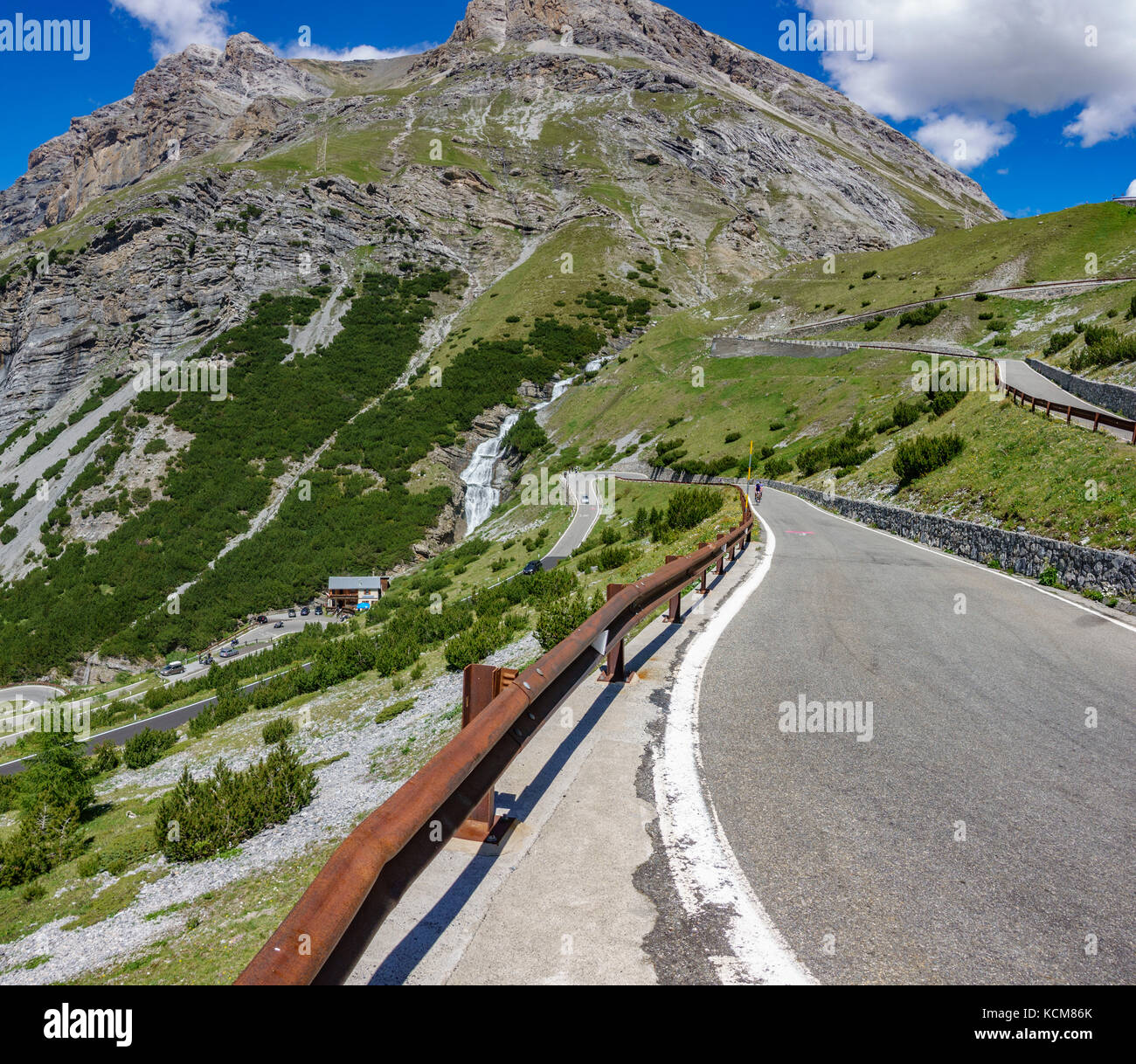 Serpentine road, Stelvio Pass from Bormio Stock Photo - Alamy