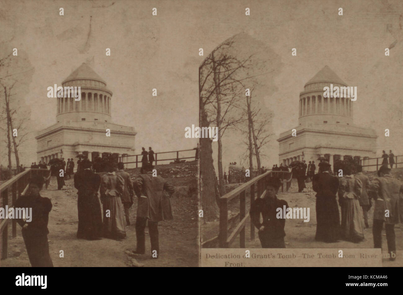 A stereoscopic image of the dedication ceremony for Grant's Tomb ...