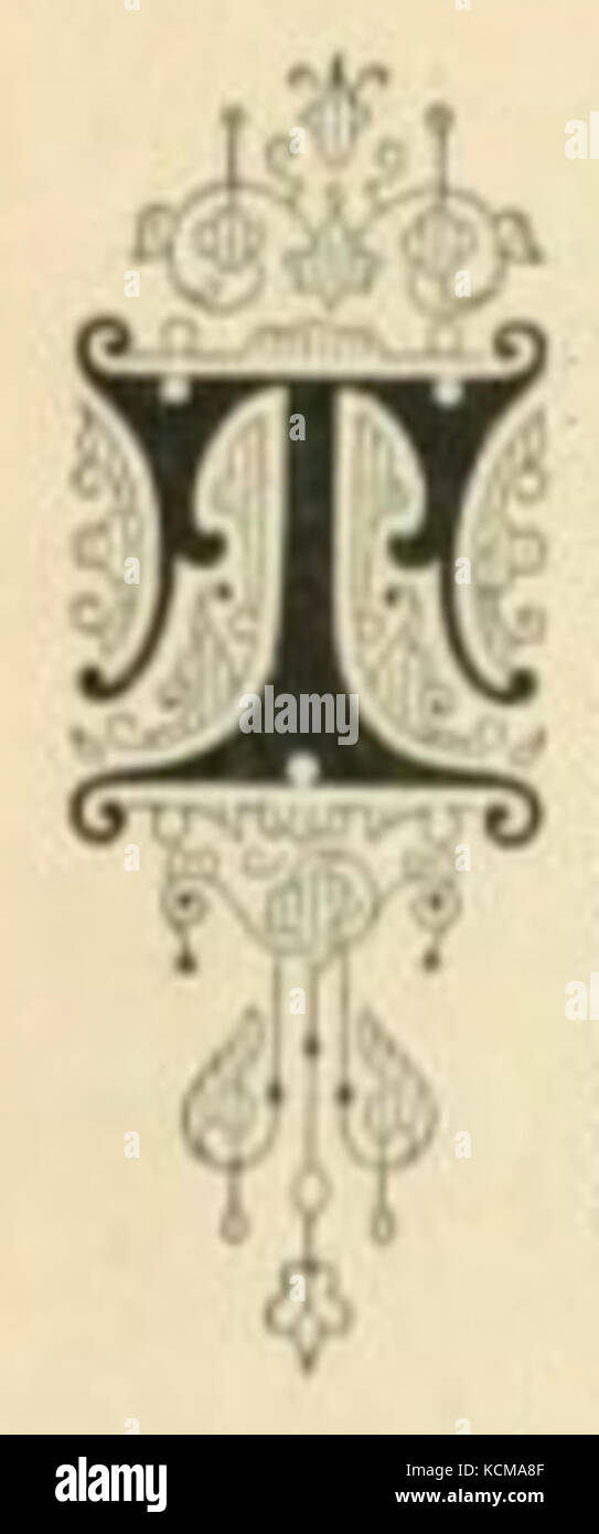 Drop Cap T Image Stock Photo - Alamy