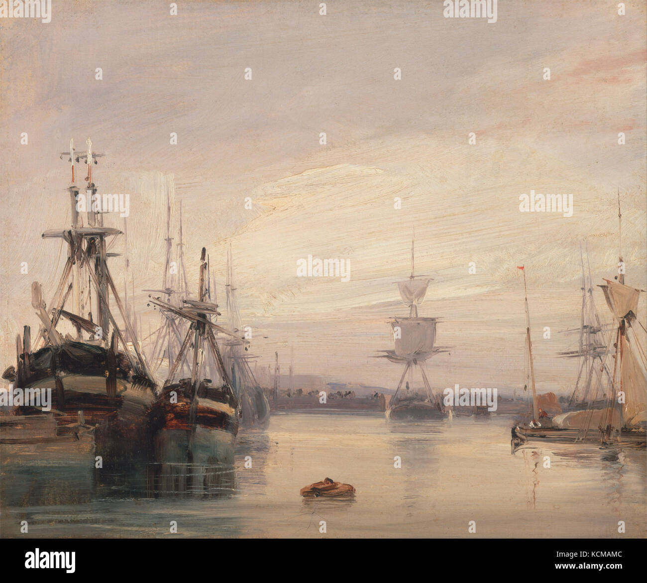 French harbor scene Stock Photo - Alamy