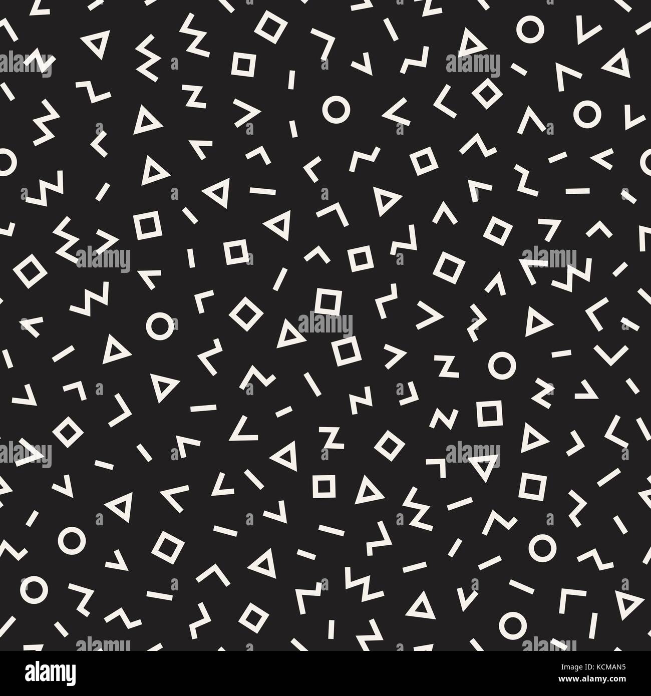 Scattered Geometric Line Shapes. Abstract Background Design. Vector ...