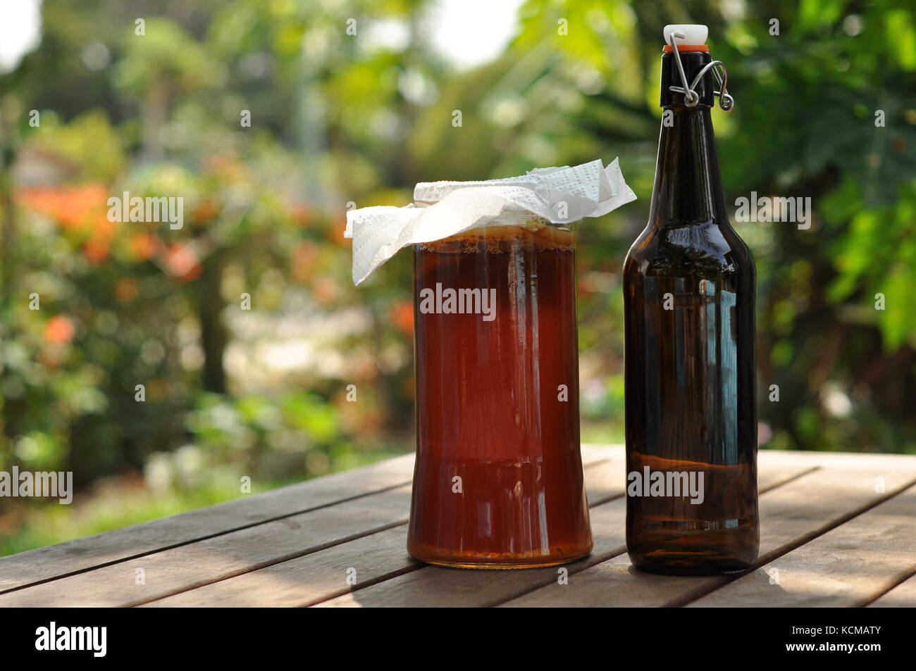 Kombucha (fermented Tea Stock Photo - Alamy