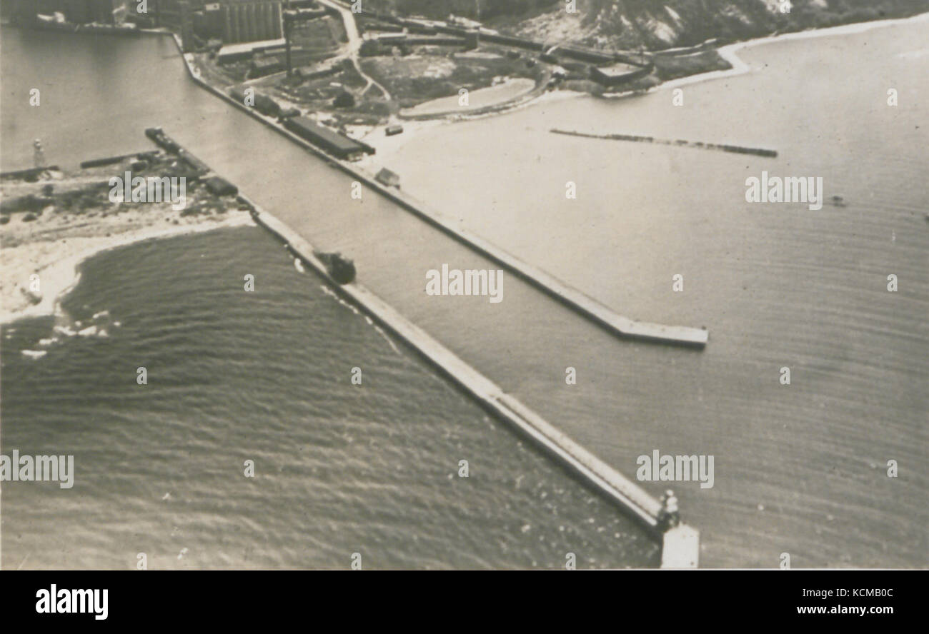 An aerial view of Goderich, Ontario, showcasing the town's layout and ...