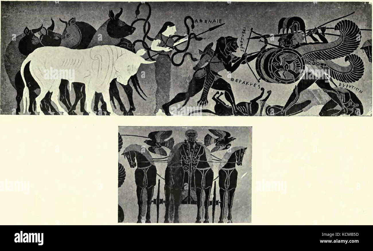 Heracles and the Cattles of Geryon, Cdm Paris, 202 Stock Photo - Alamy