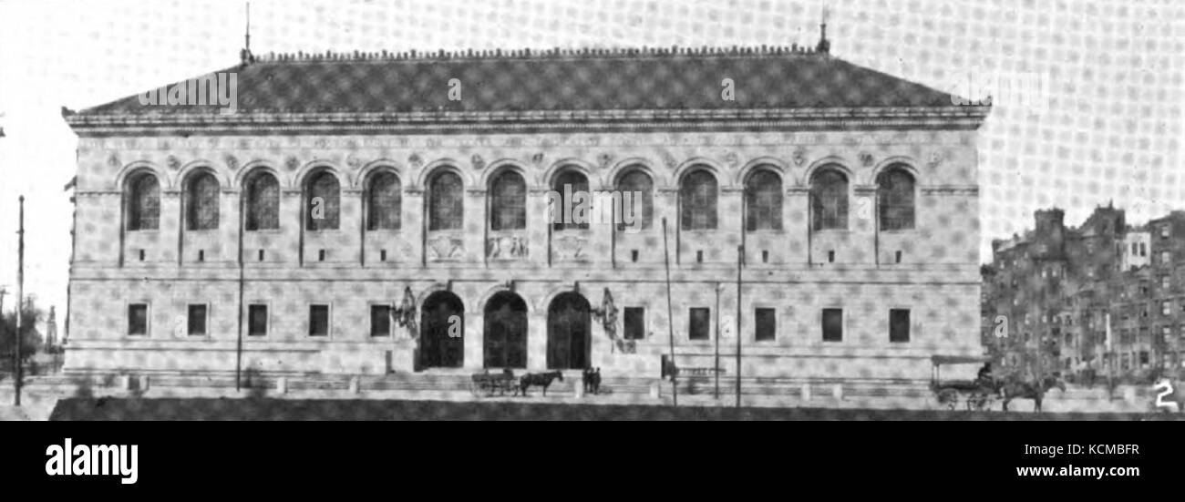 Americana 1920 Boston Public Library Stock Photo - Alamy