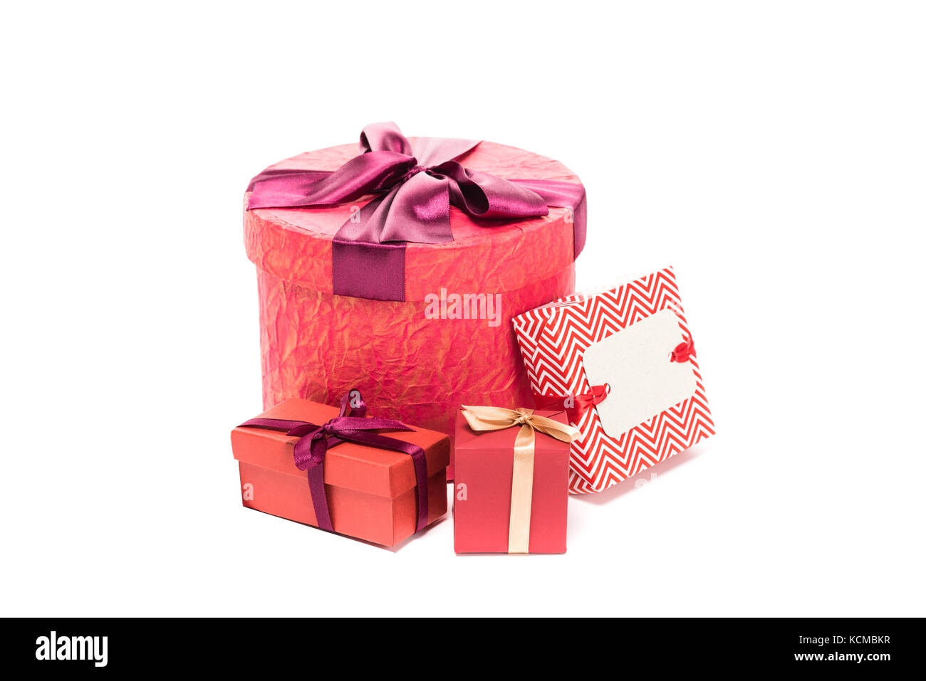Festive red boxes hi-res stock photography and images - Alamy