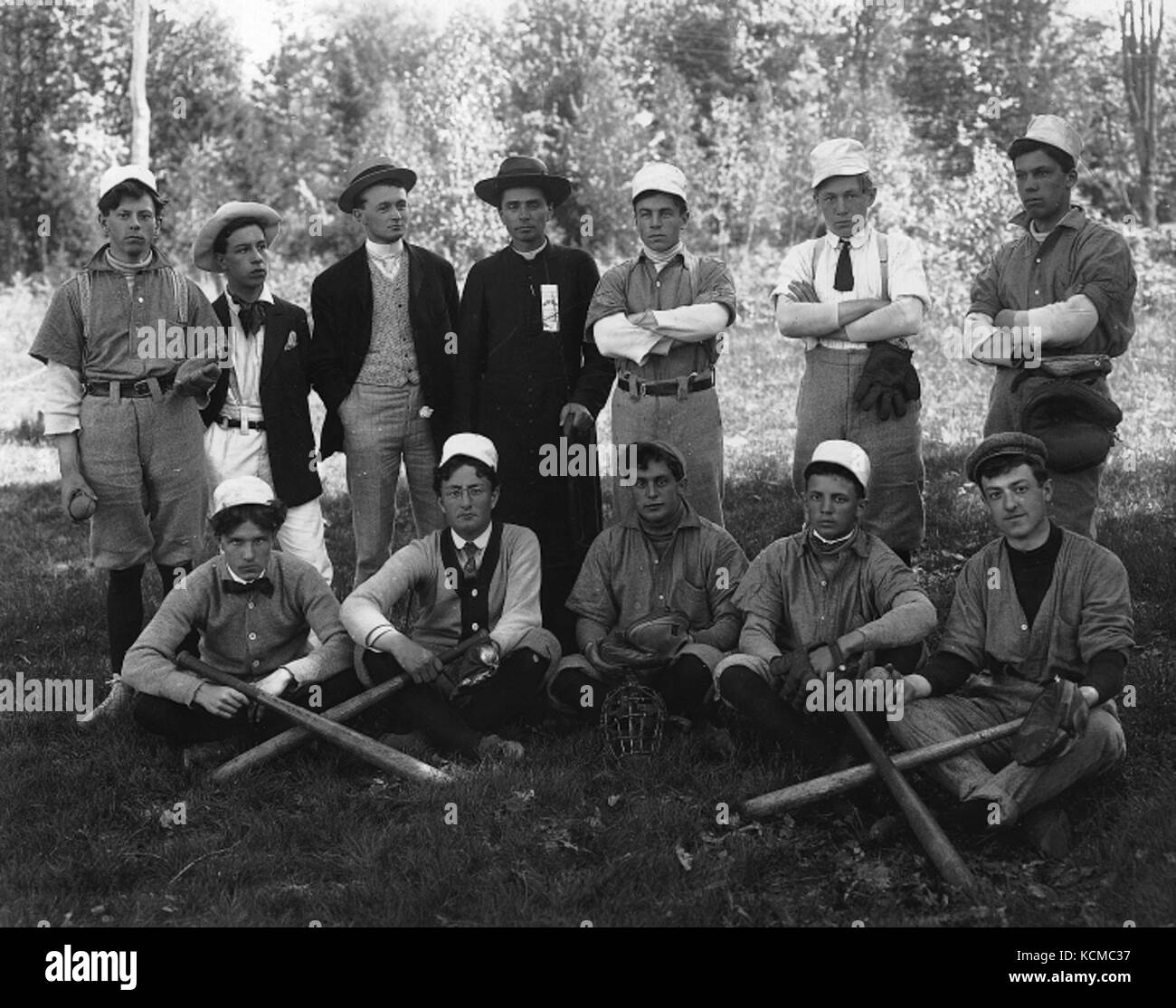Baseball College L Assomption 1908 Stock Photo - Alamy