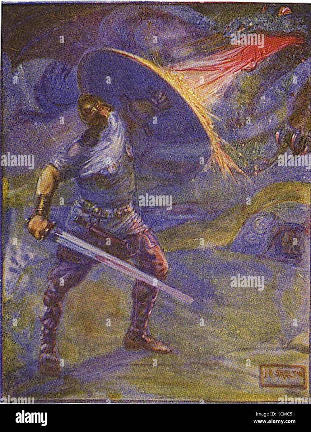 Beowulf And The Dragon