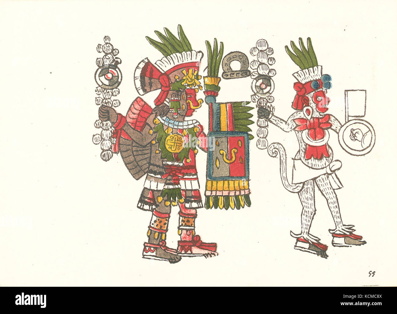 Codex Magliabechiano (folio 55r Stock Photo - Alamy