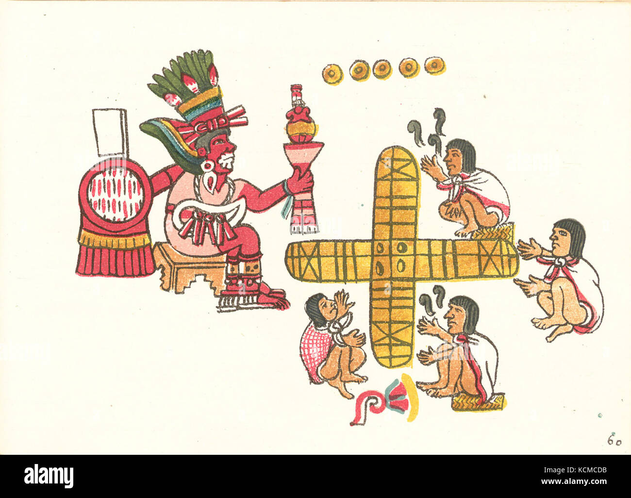 Codex Magliabechiano (folio 60r Stock Photo - Alamy