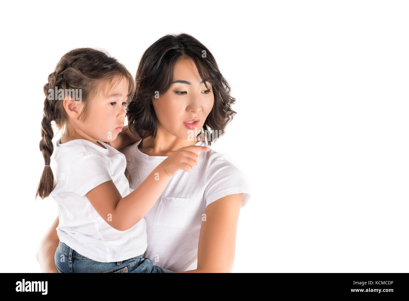 Adult pointing child hi-res stock photography and images - Alamy